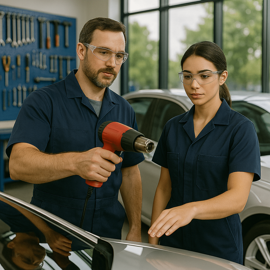 Comment poser un film teinté sur une voiture ? Les conseils techniques de nos formateurs